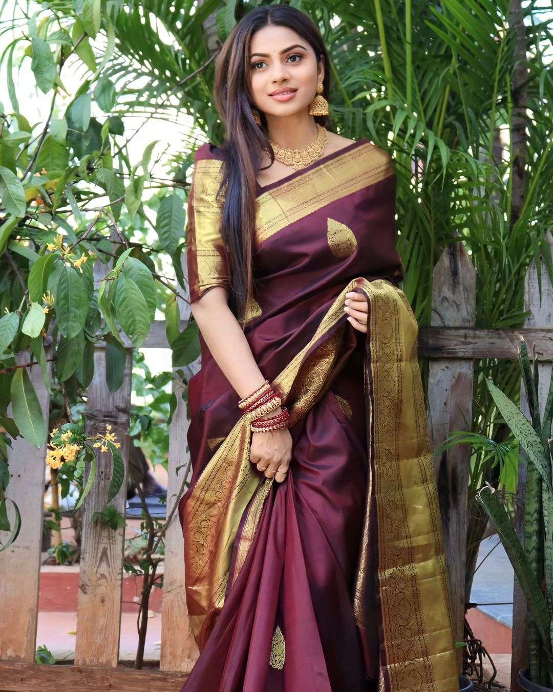 LICHI SILK WITH FANCY JACQURD WEAVING DESIGN SAREE COLLECTION