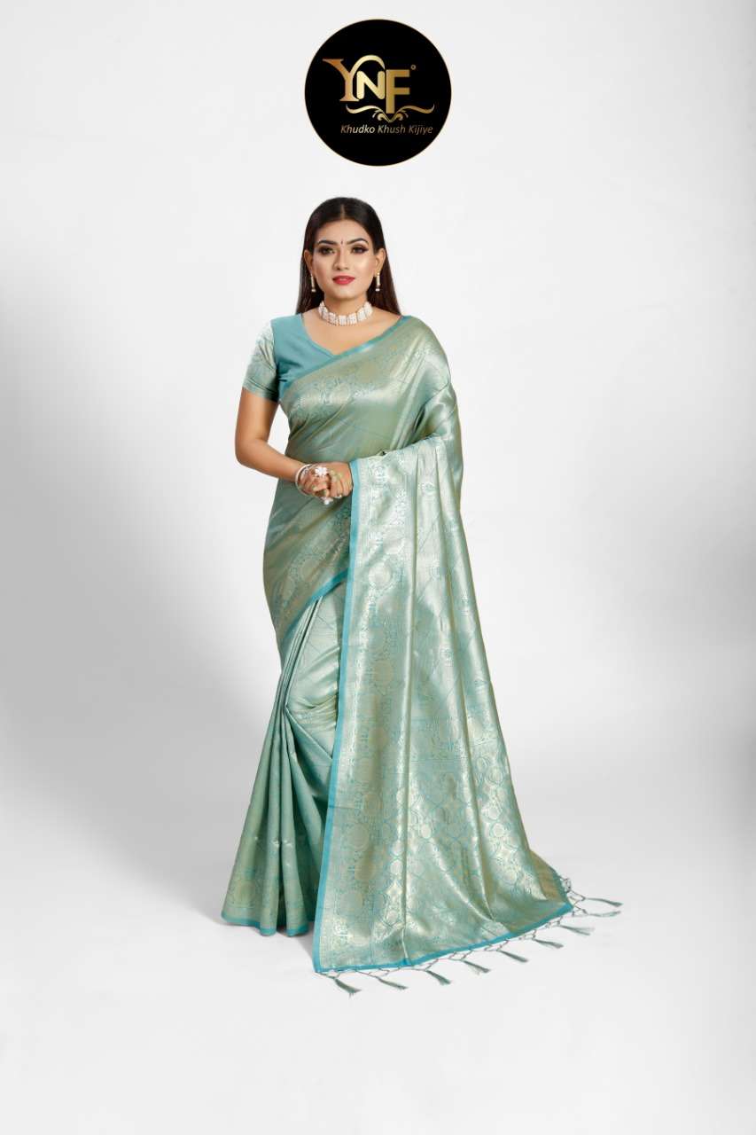 YNF MEESHO SILK KANJIVARAM STYLE TRADITINAL SAREE COLLECTION 01