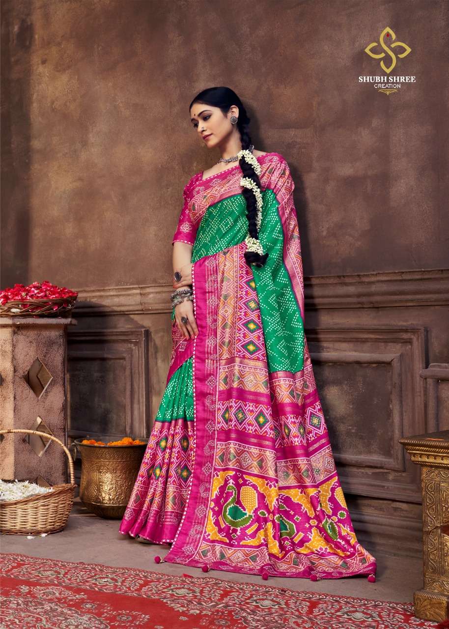 Shubh Shree Kesariya Vol 2 Traditional Patola Saree Collection