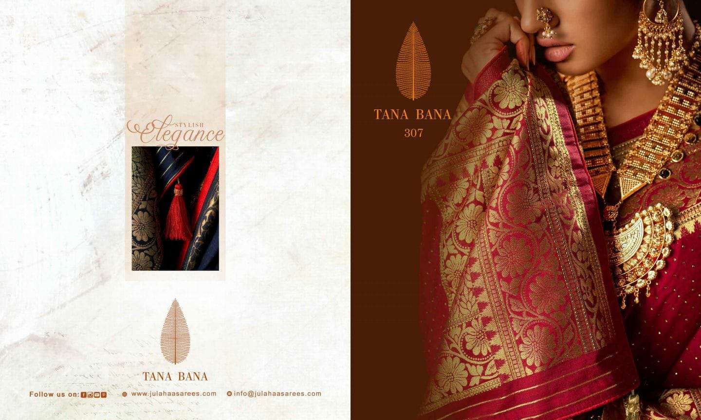 Tana Bana Bridal Beauty Silk with Wedding Wear designer Saree collection