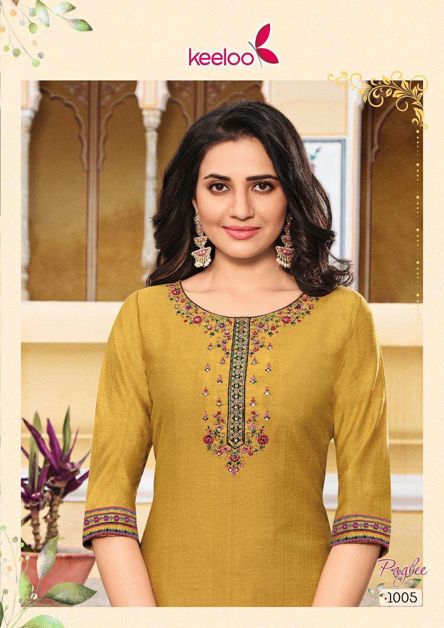Keeloo Pagalee Vol 1 Fancy With Khatli Work Kurti Collection