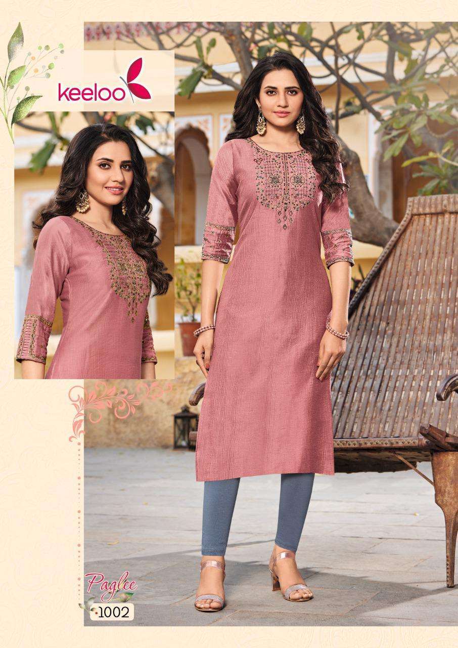 Keeloo Pagalee Vol 1 Fancy With Khatli Work Kurti Collection