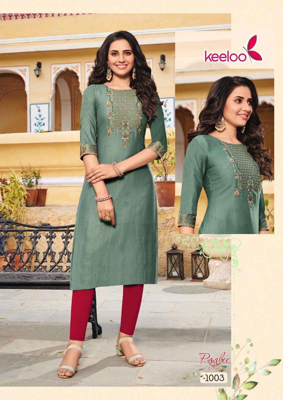 Keeloo Pagalee Vol 1 Fancy With Khatli Work Kurti Collection