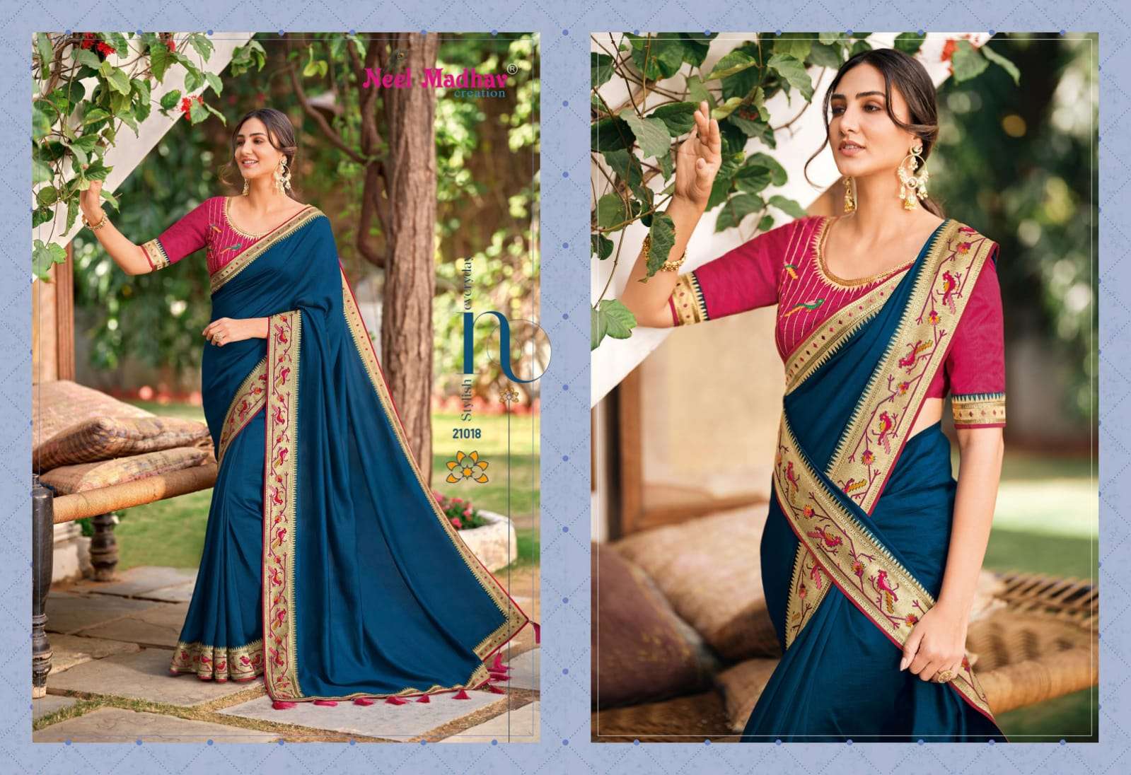 Neel Madhav Mirisha Vol 2 Satin Georgette With Fancy designer Saree ...