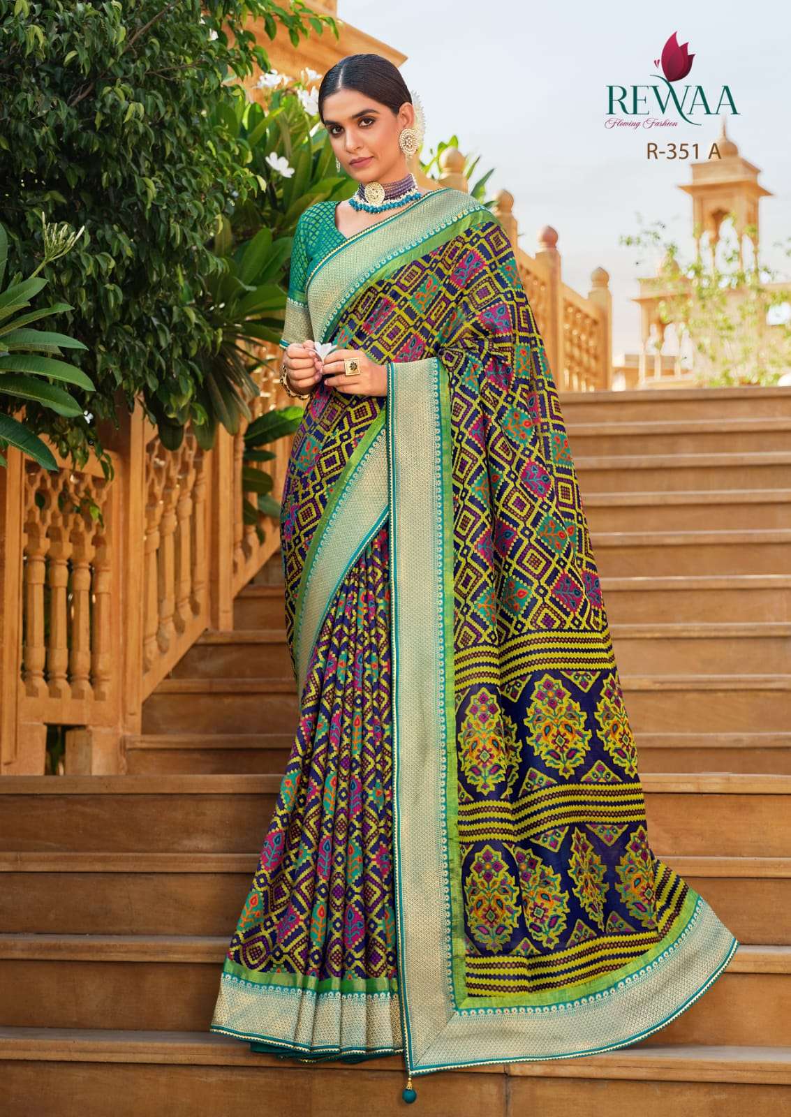 Rewaa Fashion Samantha Traditional Patola Design Wedding Wear SAree ...