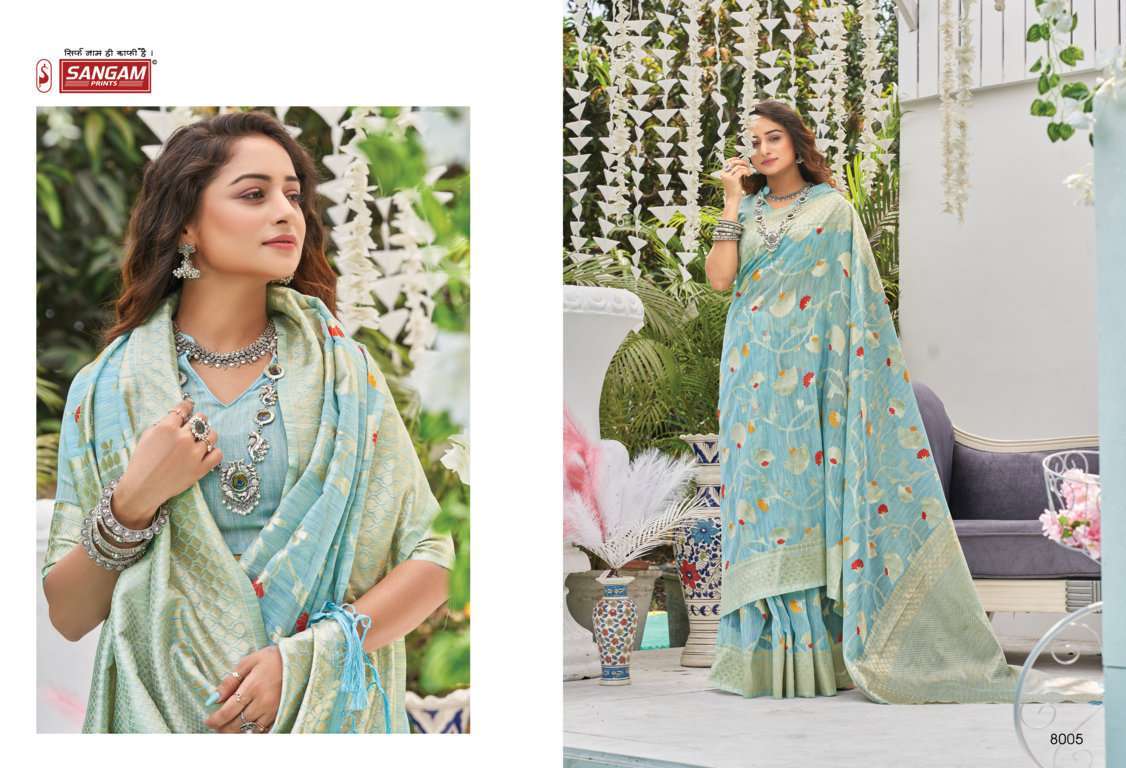 Sangam Print Roop Shikha Cotton With Fancy Saree Collection
