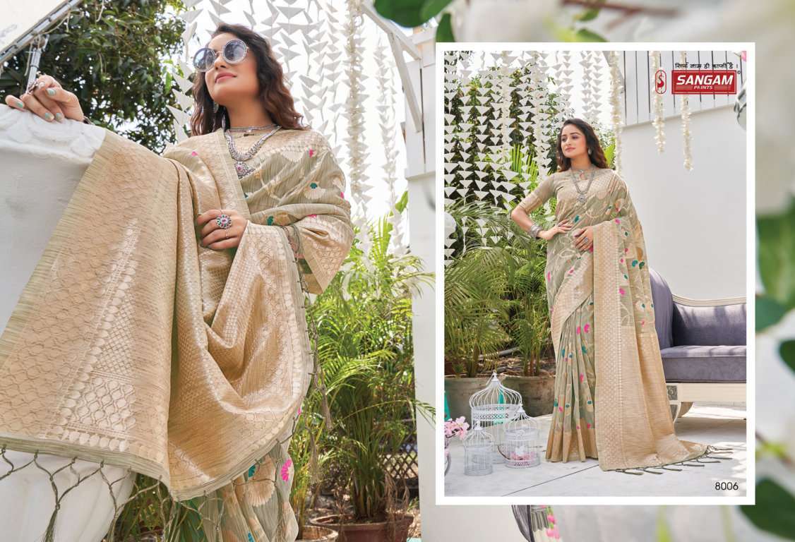 Sangam Print Roop Shikha Cotton With Fancy Saree Collection