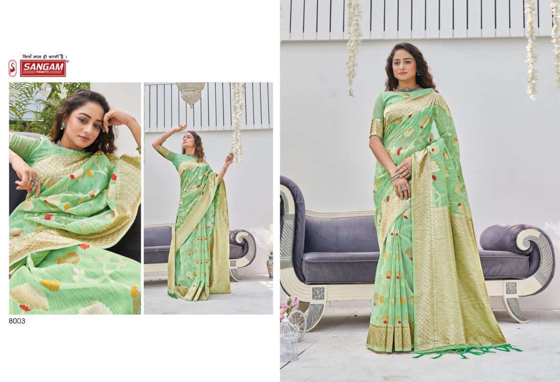 Sangam Print Roop Shikha Cotton With Fancy Saree Collection