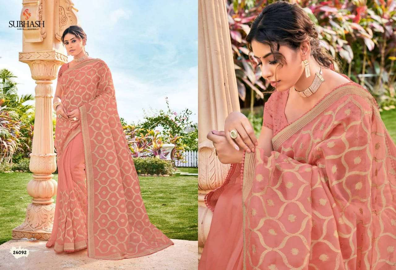 Subhash Apoolo Fancy With Embroidery Work Saree Collection