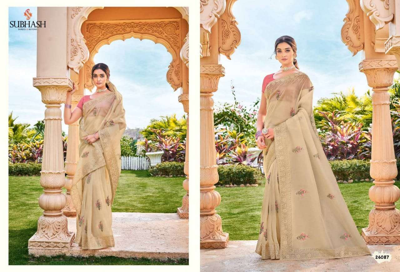 Subhash Apoolo Fancy With Embroidery Work Saree Collection