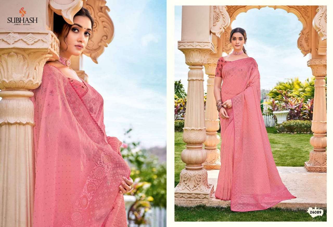 Subhash Apoolo Fancy With Embroidery Work Saree Collection