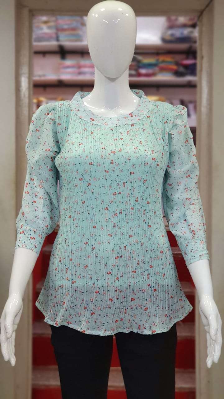 Georgette With Digital Print Fancy Tops Collection