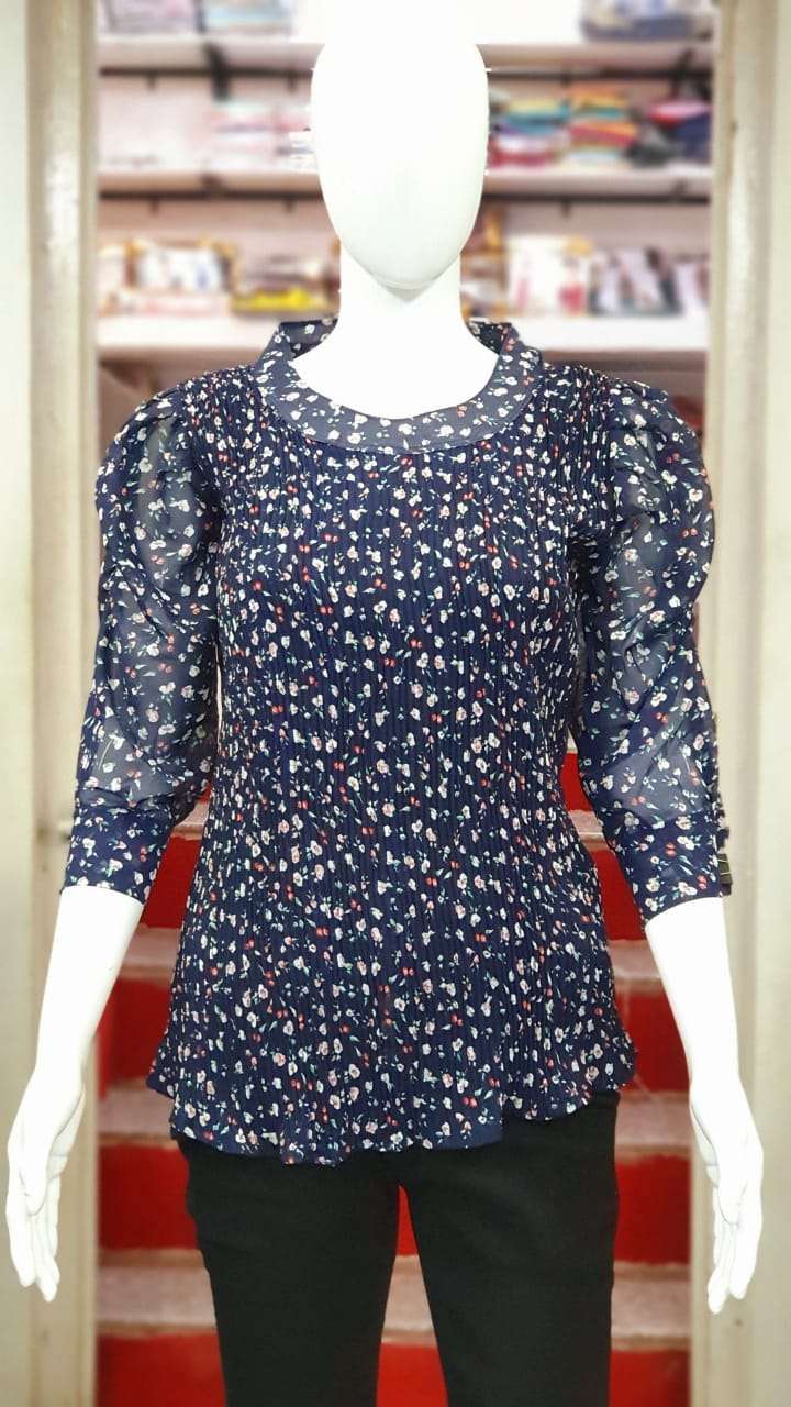 Georgette With Digital Print Fancy Tops Collection