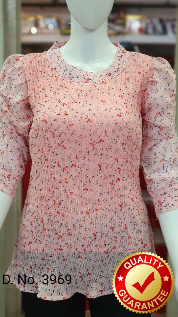 Georgette With Digital Print Fancy Tops Collection