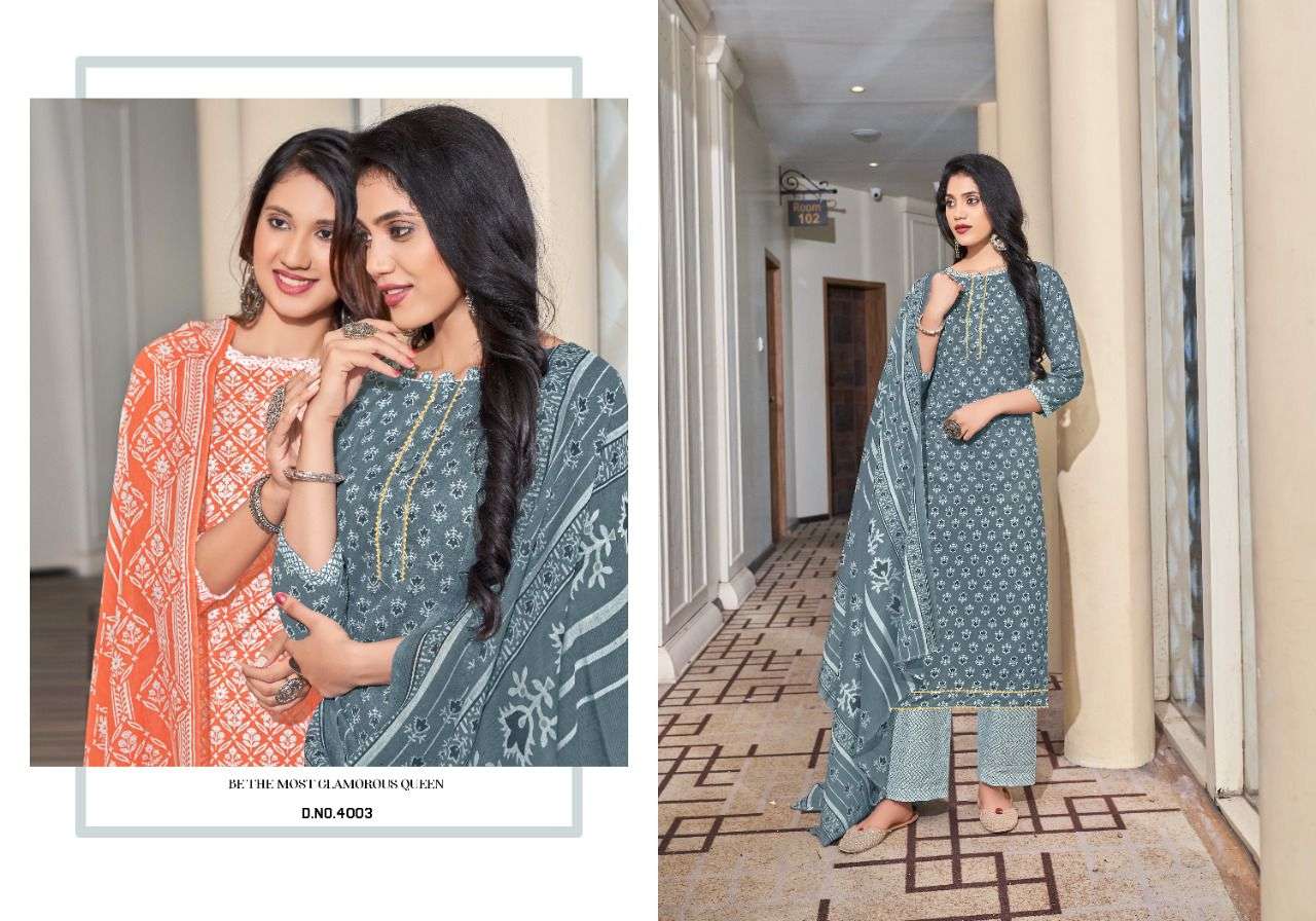 Radha Fab Rumy Vol 4 Cotton With Printed Salwar Kameez collection at ...