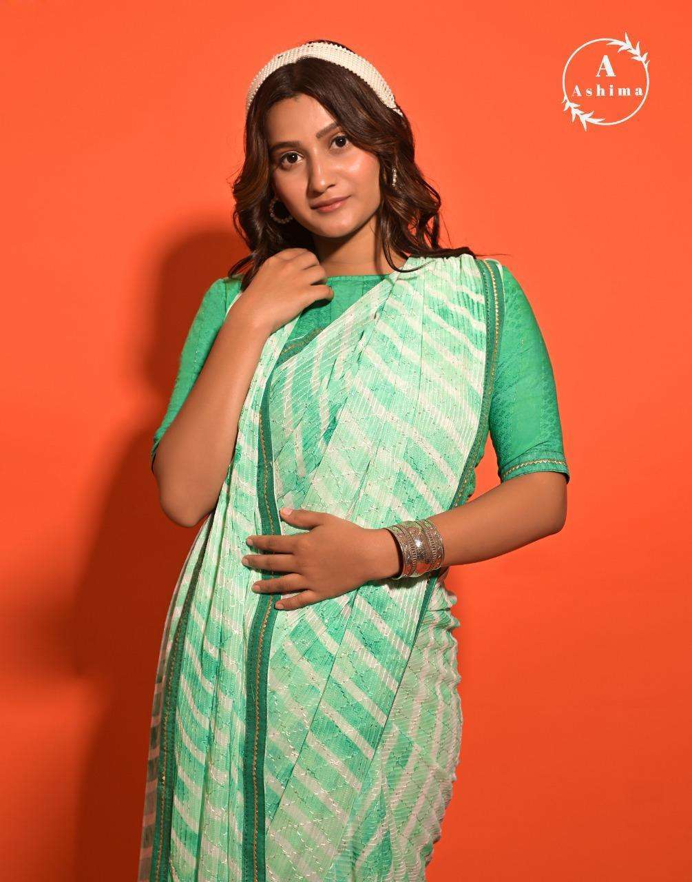 Ashima Riha Laheriya Print Georgette Saree collection at wholesale rate