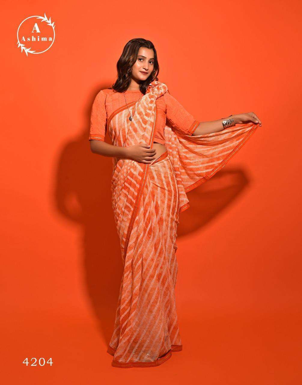 Ashima Riha Laheriya Print Georgette Saree collection at wholesale rate