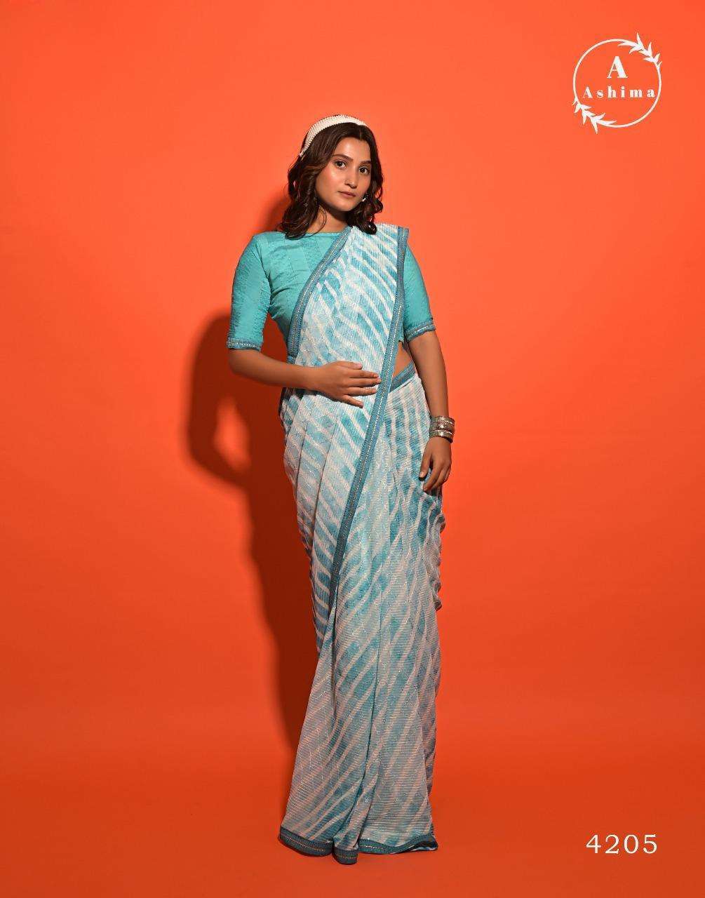 Ashima Riha Laheriya Print Georgette Saree collection at wholesale rate