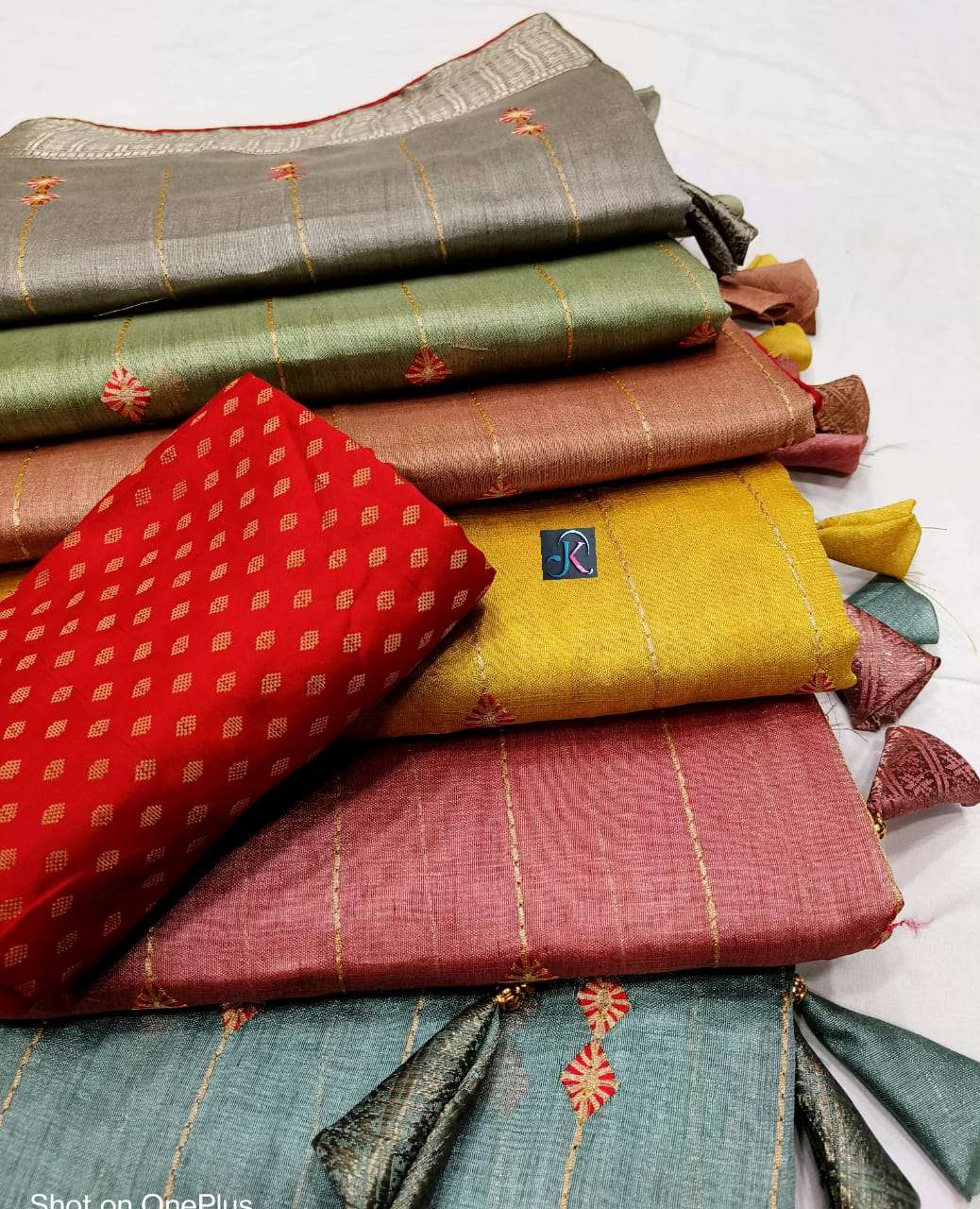 Cotton With Multi Work & Thread Jari work Saree collection at wholesale ...