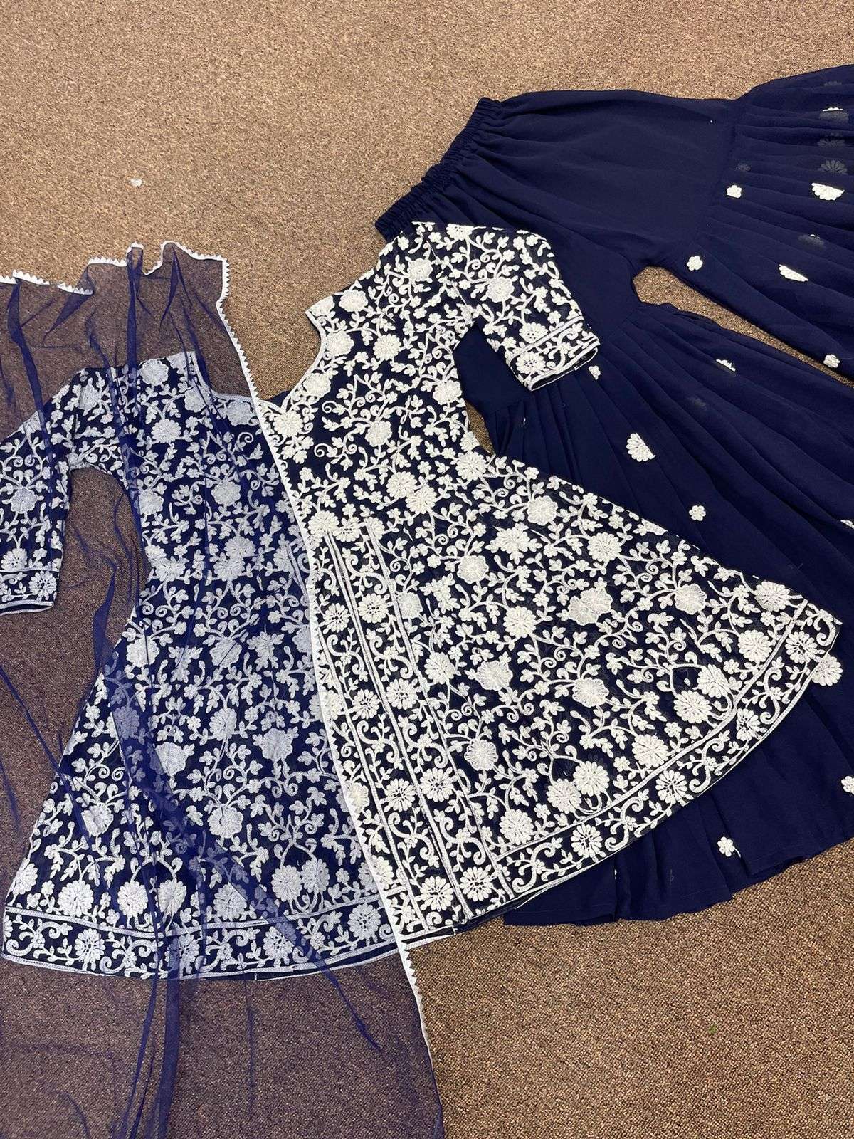 Georgette With Embroidery work Readymade Suits collection at wholesale rate