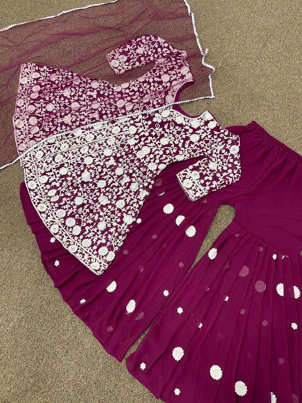 Georgette With Embroidery work Readymade Suits collection at wholesale rate