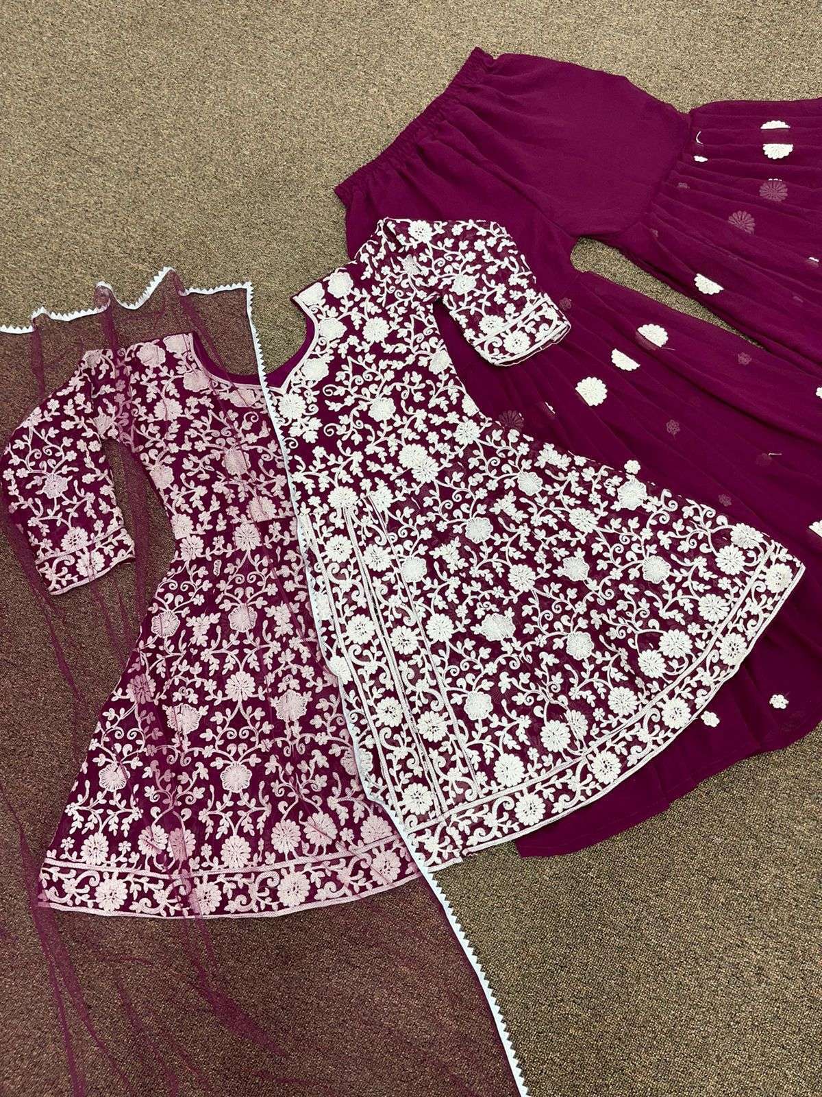 Georgette With Embroidery work Readymade Suits collection at wholesale rate