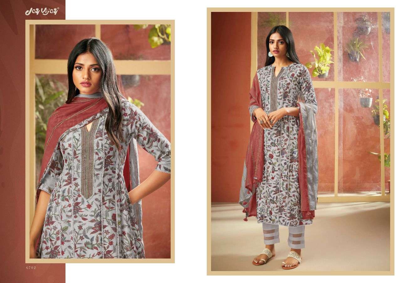 Jay Vijay Maya Moga Silk Digital Print Embroidery work Salwar Kameez ...