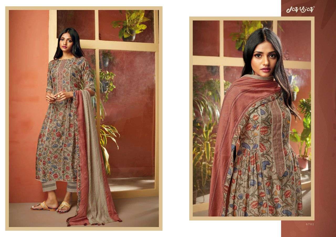 Jay Vijay Maya Moga Silk Digital Print Embroidery work Salwar Kameez ...