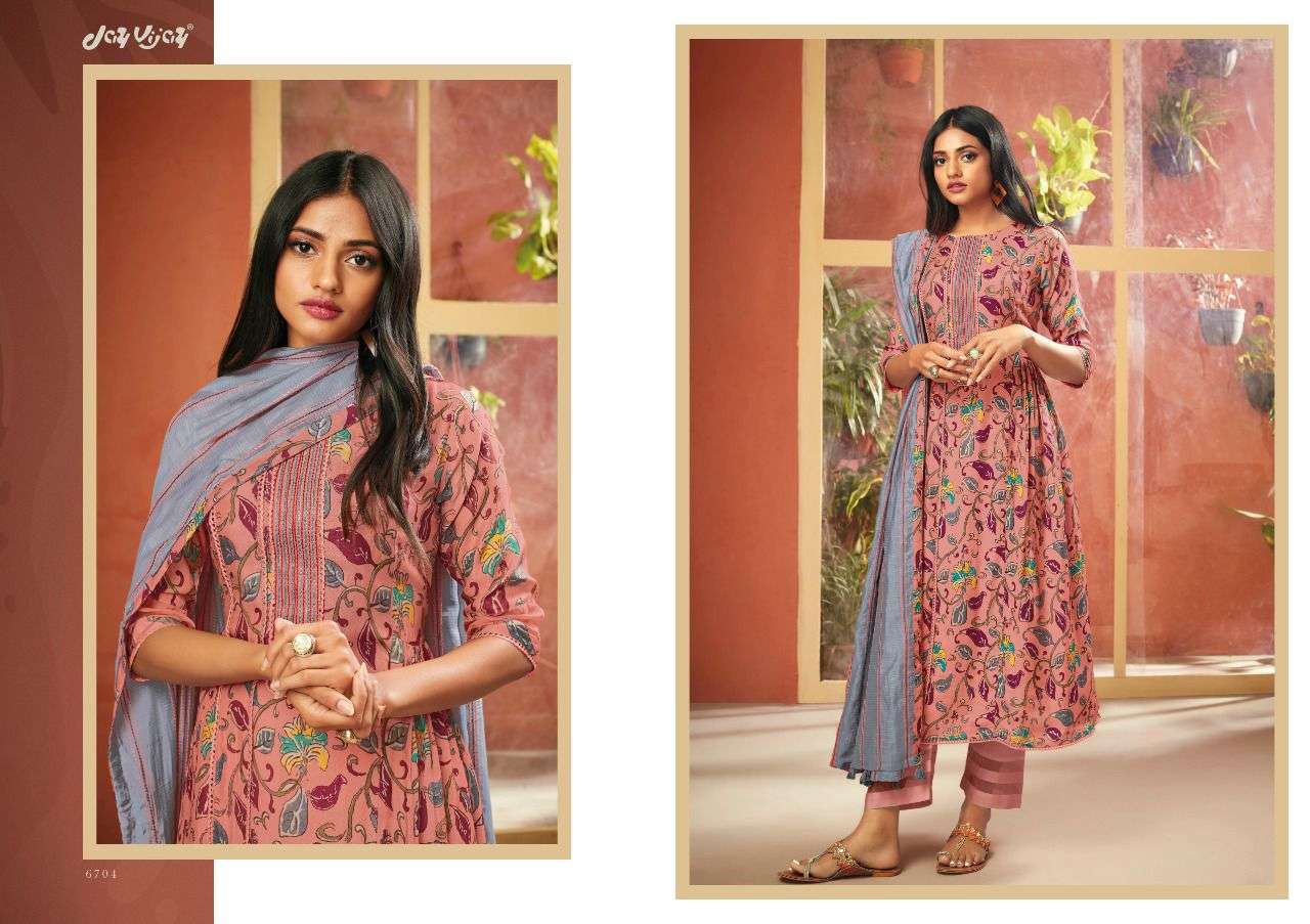 Jay Vijay Maya Moga Silk Digital Print Embroidery work Salwar Kameez ...