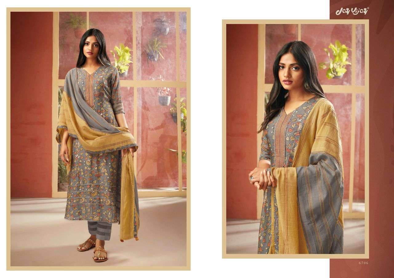 Jay Vijay Maya Moga Silk Digital Print Embroidery work Salwar Kameez ...