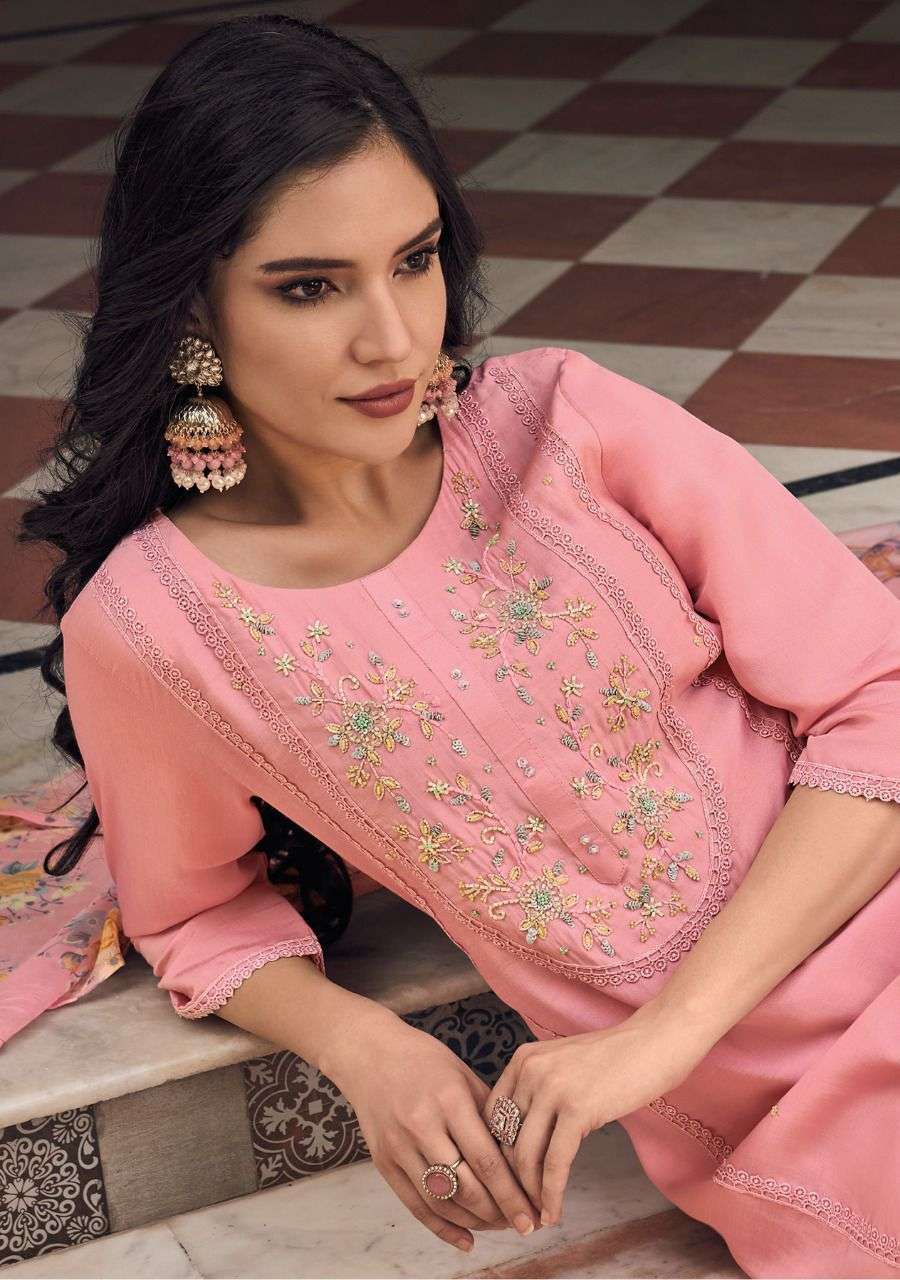 Kalki Fashion Baag Muslin Silk With Fancy Readymade Suits Collection at ...