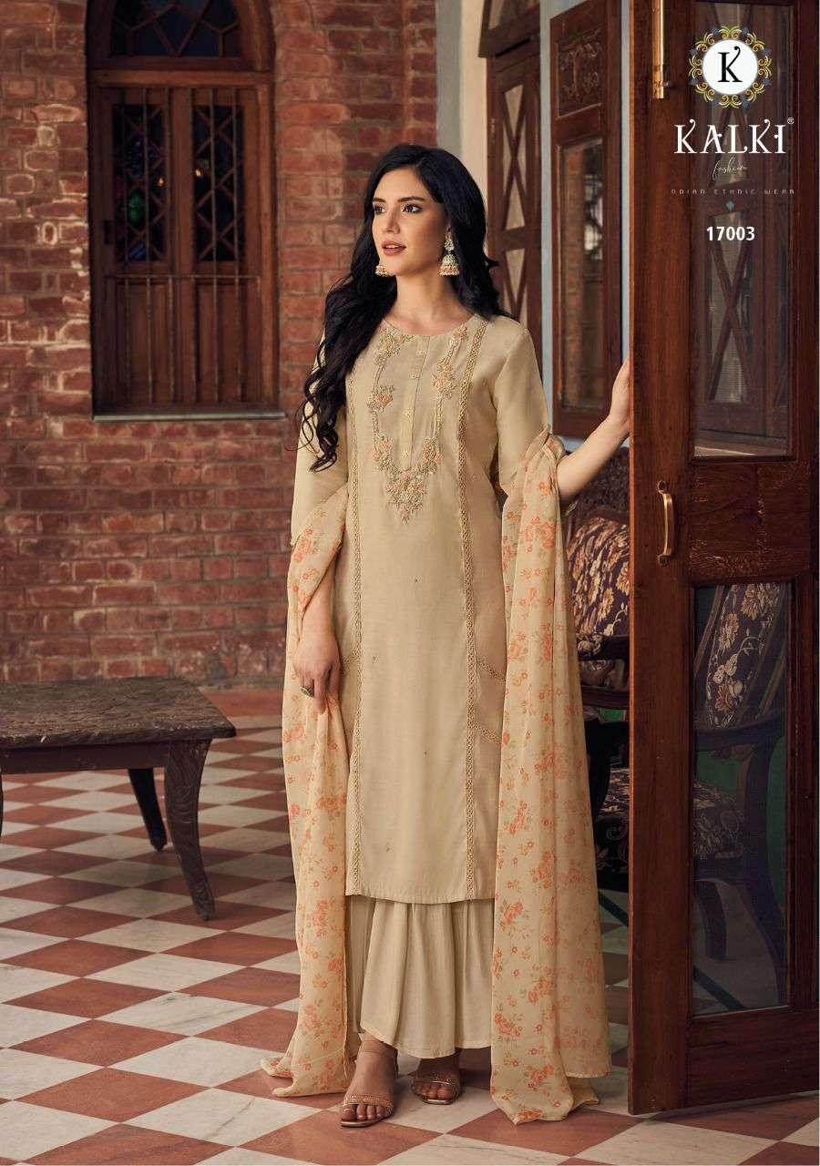 Kalki Fashion Baag Muslin Silk With Fancy Readymade Suits Collection at ...