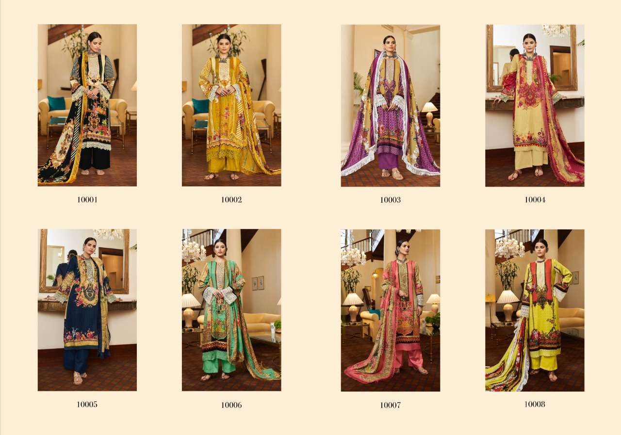 Kesari Trendz Jashn E Bahar jam Satin With fancy Work pakistani Suits ...