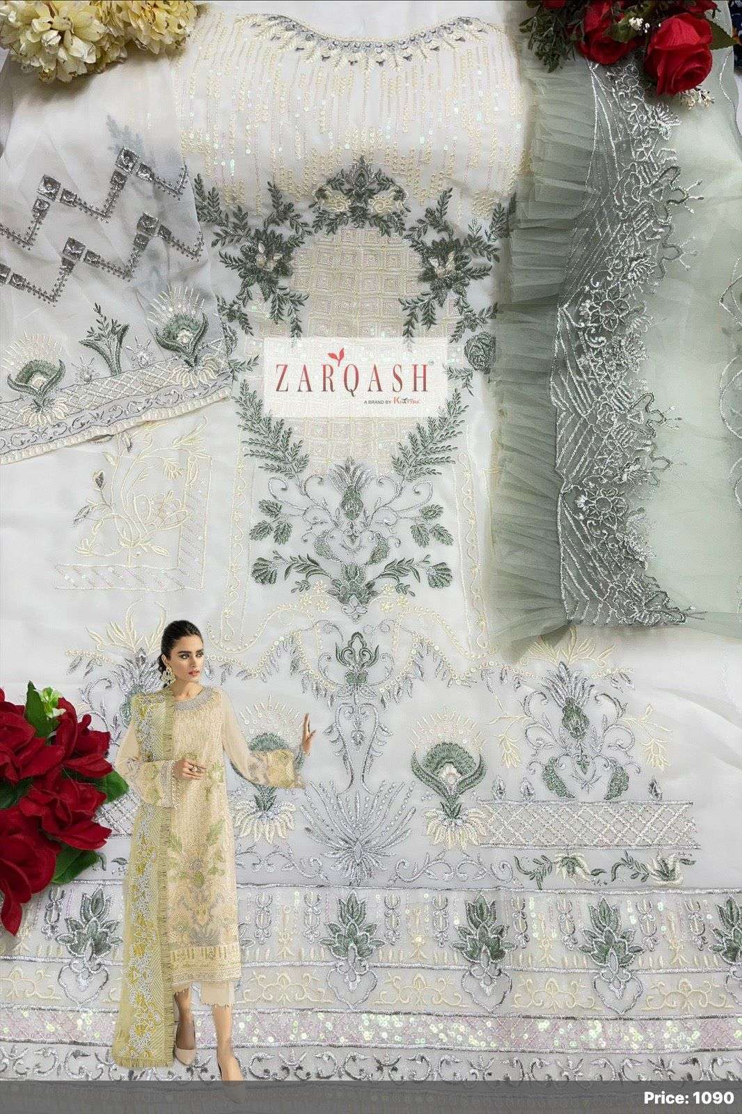 Zarqash Mehak 2130 Georgette With Embroidery Work Pakistani Suits ...