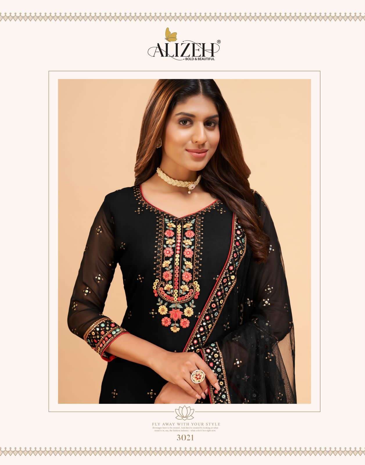 Alizeh Murad vol 8 Georgette with fancy Work Kurti With Sharara ...