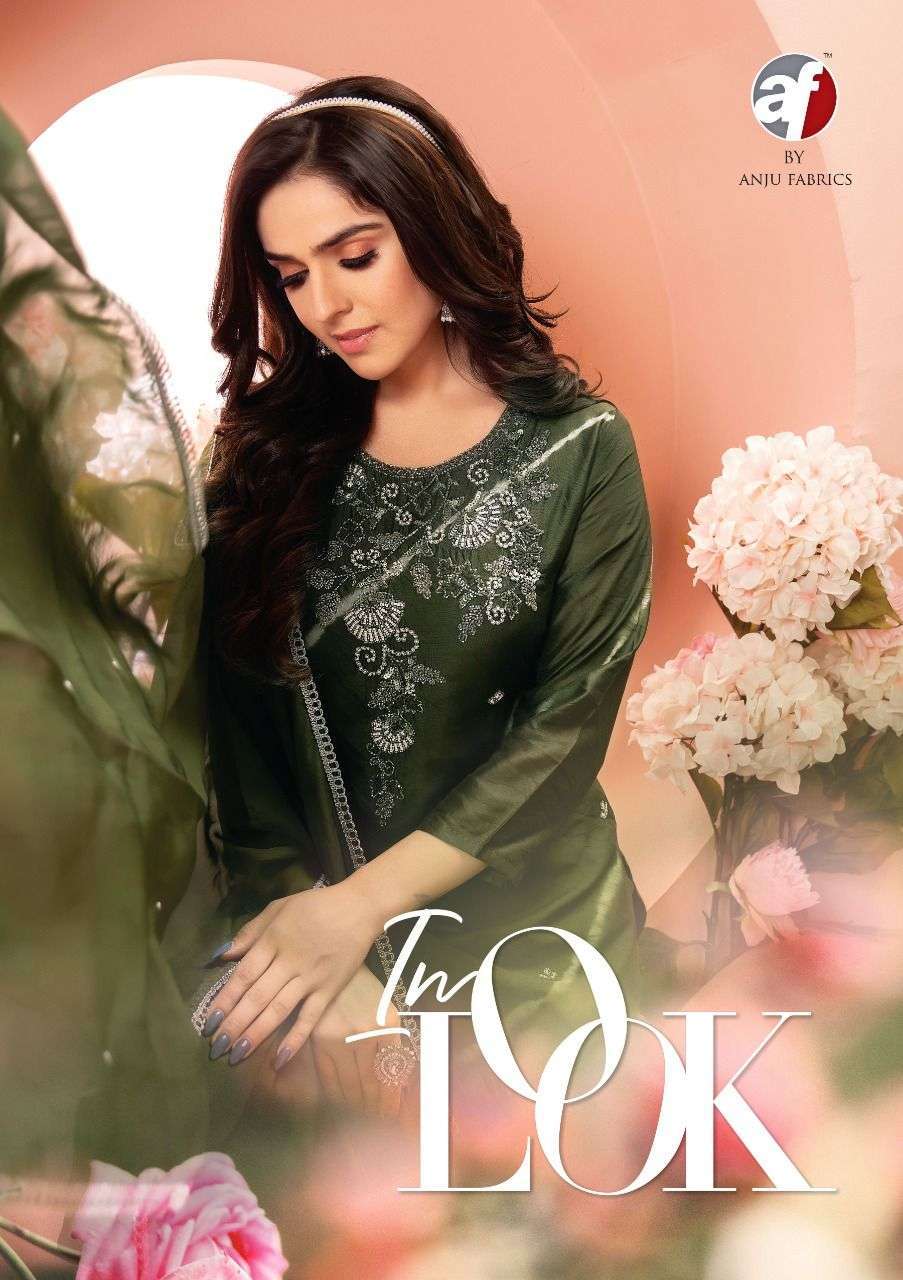 Anju Fabrics Inlook fancy Designer Handwork Readymade Suits collection ...