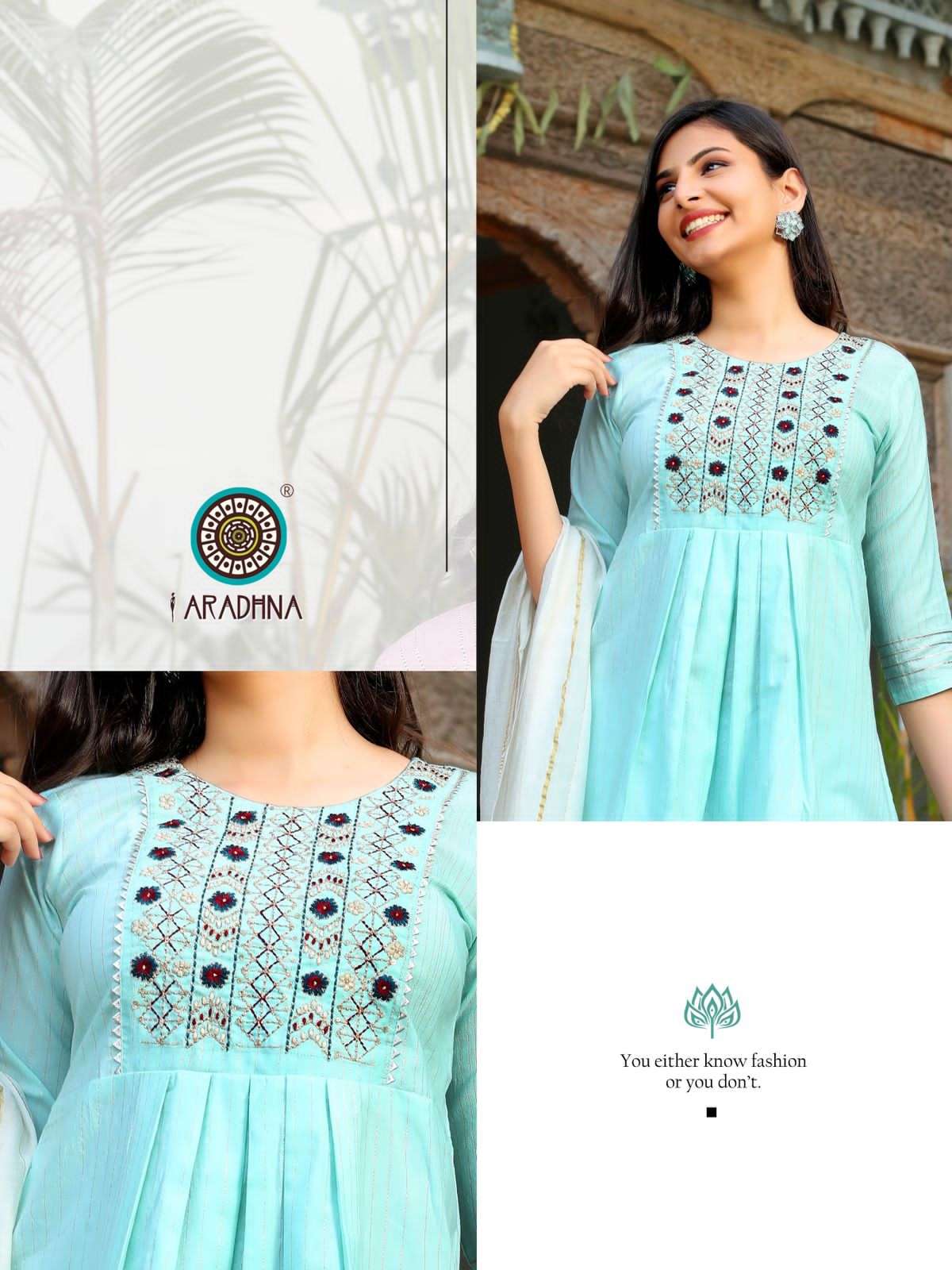 Aradhna Fashion Grace vol 2 Cotton with fancy Hand work Kurti with ...