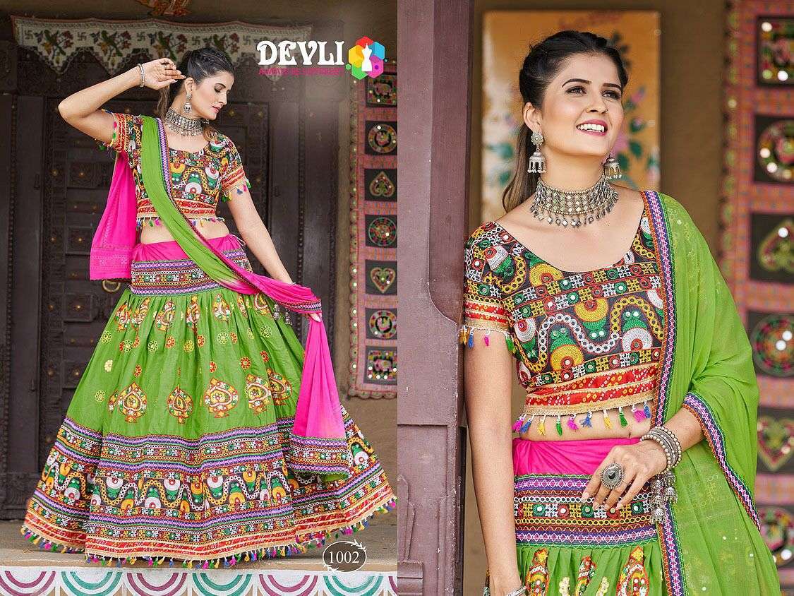 Dholida vol 1 Cotton With Kach Bavaliya Traditional Hand Work Navratri ...
