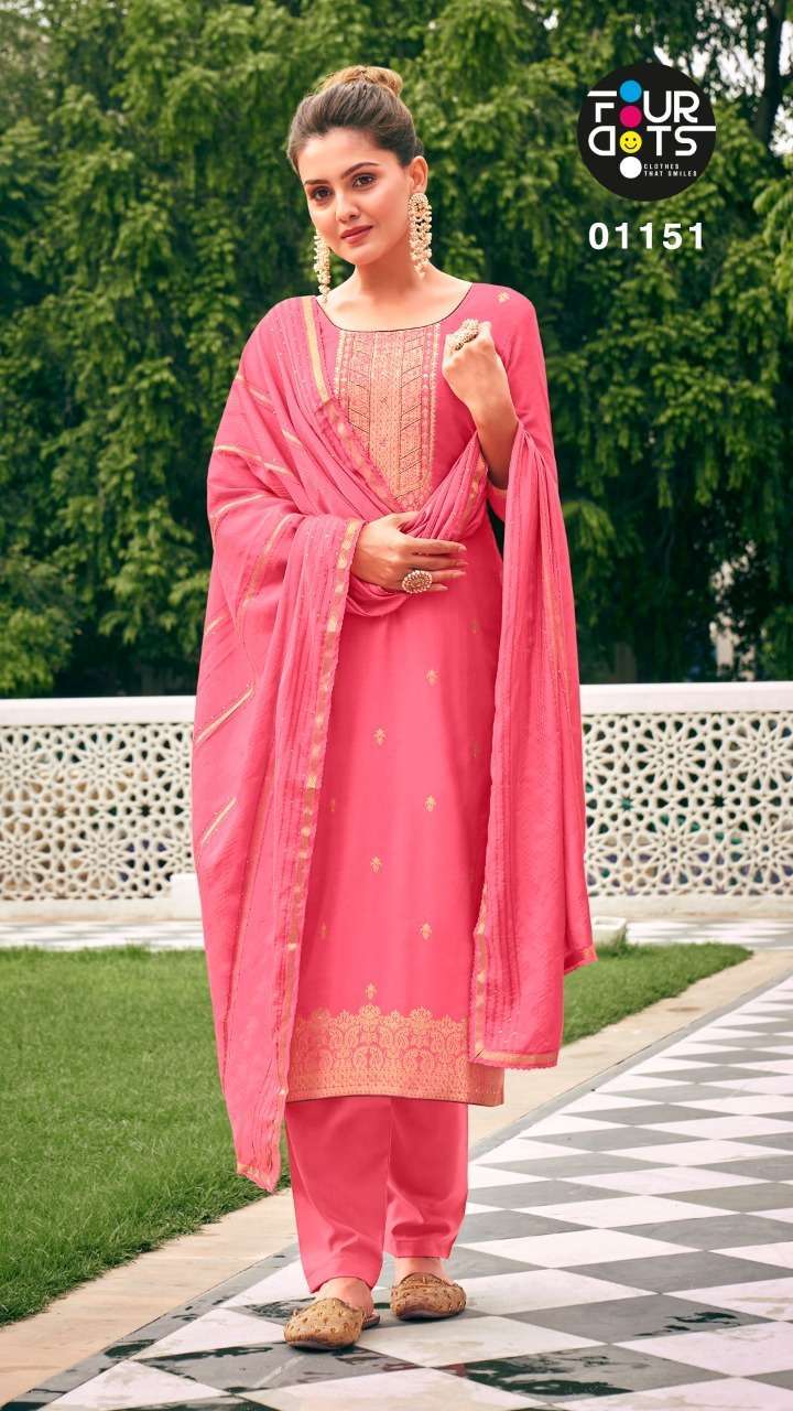 Kessi fabrics Four Dots Varli vol 3 Muslin silk with fancy Dress ...