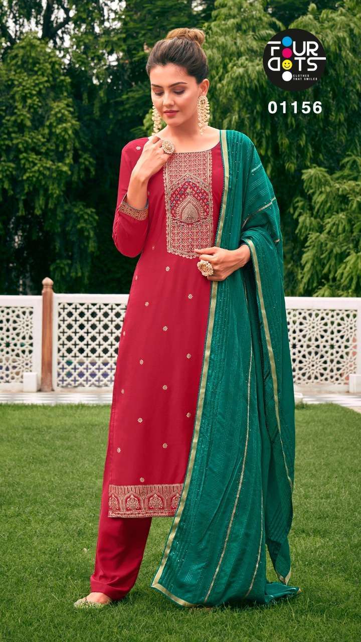 Kessi fabrics Four Dots Varli vol 3 Muslin silk with fancy Dress ...