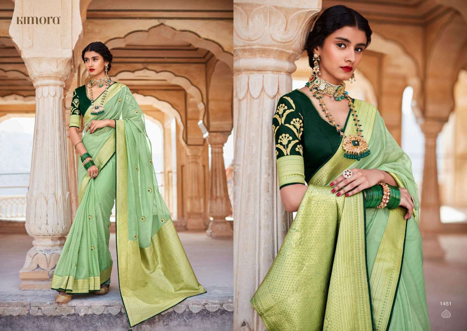 Kimora fashion Sunheri vol 18 Silk with Fancy Work Wedding Wear Saree ...