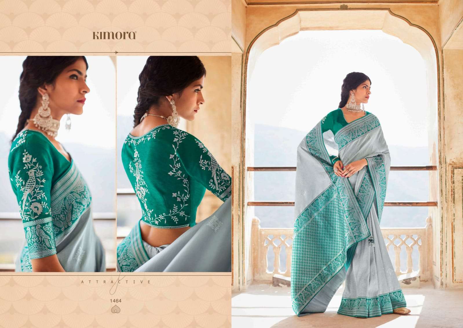 Kimora fashion Sunheri vol 18 Silk with Fancy Work Wedding Wear Saree ...