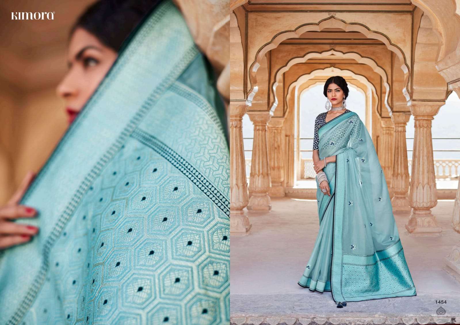 Kimora fashion Sunheri vol 18 Silk with Fancy Work Wedding Wear Saree ...