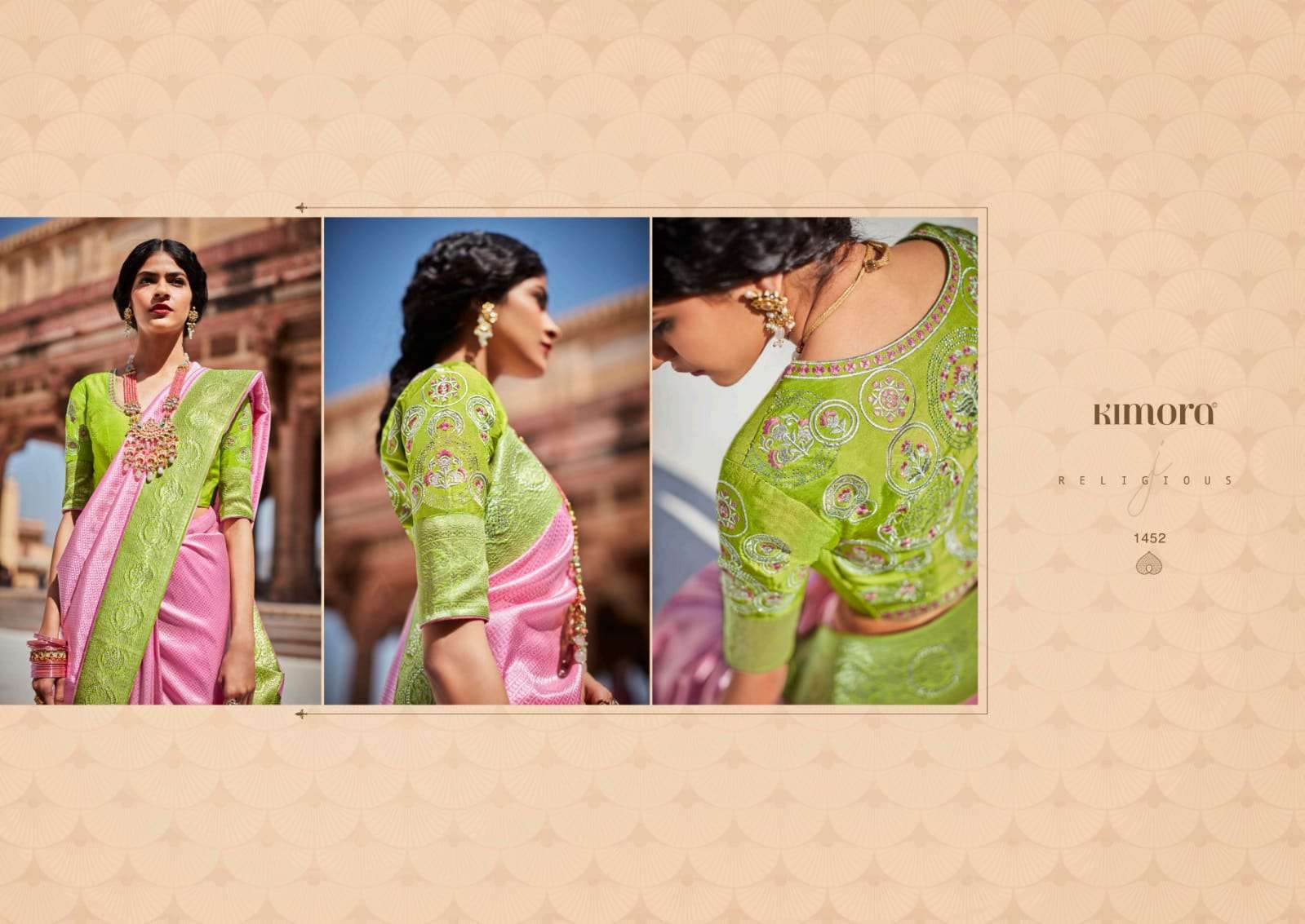 Kimora fashion Sunheri vol 18 Silk with Fancy Work Wedding Wear Saree ...