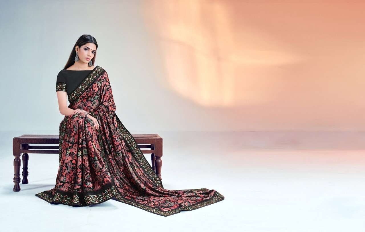 Mahotsav Mohmanthan Norita 42300 Ekisha Raw Silk With Embroidery Stone ...