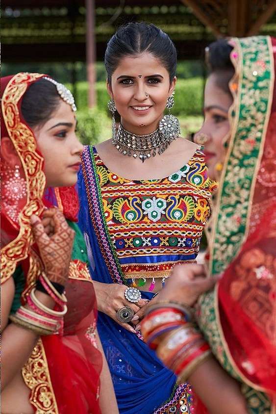 Ramzat vol 1 Cotton with Traditional Kach Bavaliya Hand work Navratri ...