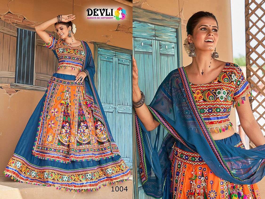 Ramzat vol 1 Cotton with Traditional Kach Bavaliya Hand work Navratri ...