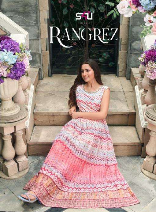 S4u Rangrez fancy with Printed Long Gown Style kurti collection at ...