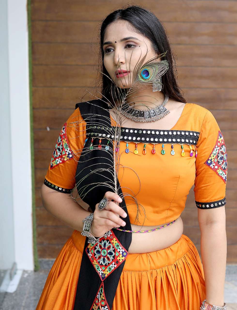 Silk with Traditional Kach Bavaliya hand Work Navratri Special Designer ...