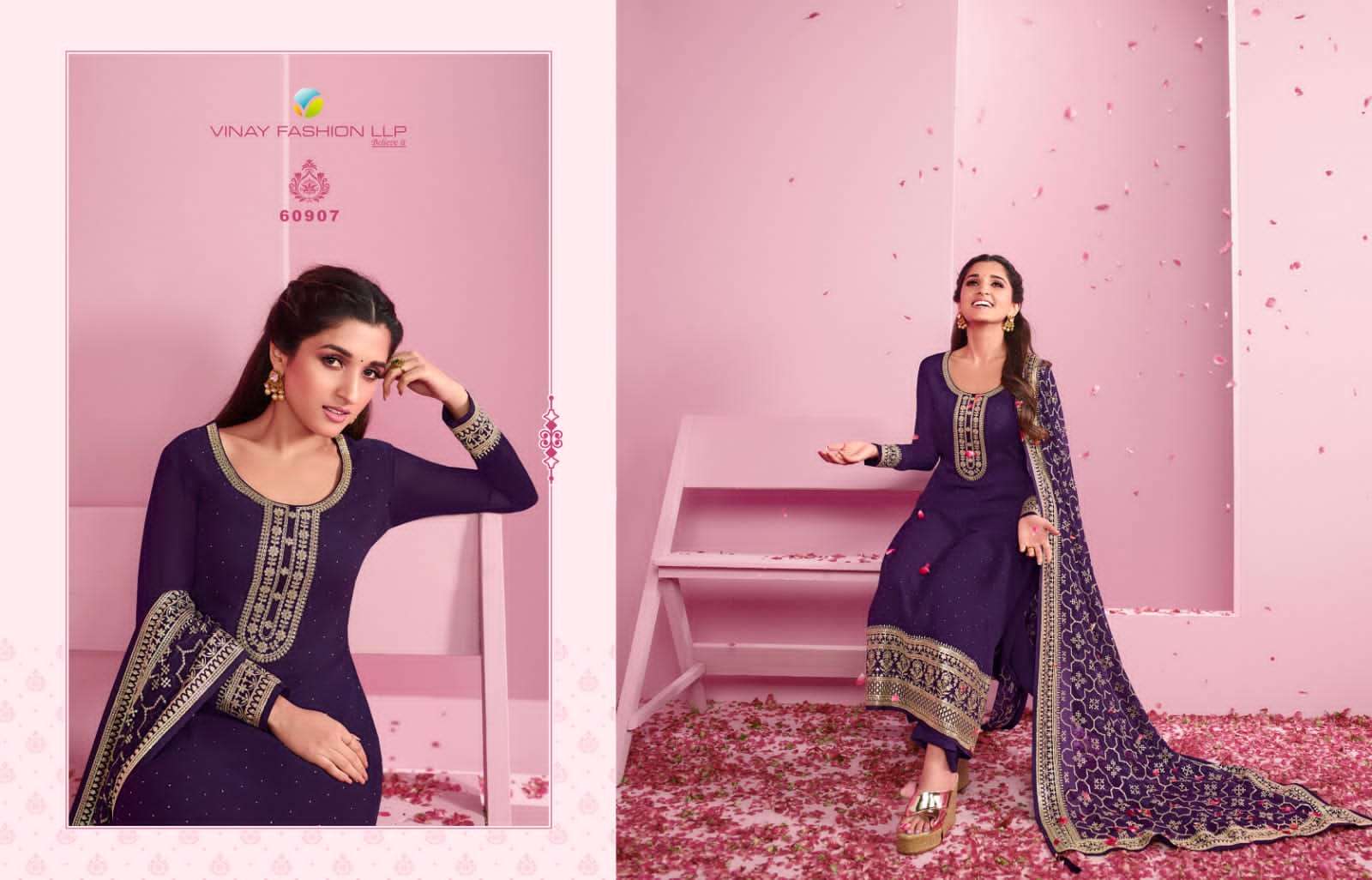 Vinay Fashion Kaseesh Nilofar Vol 2 Georgette with Embroidery work ...